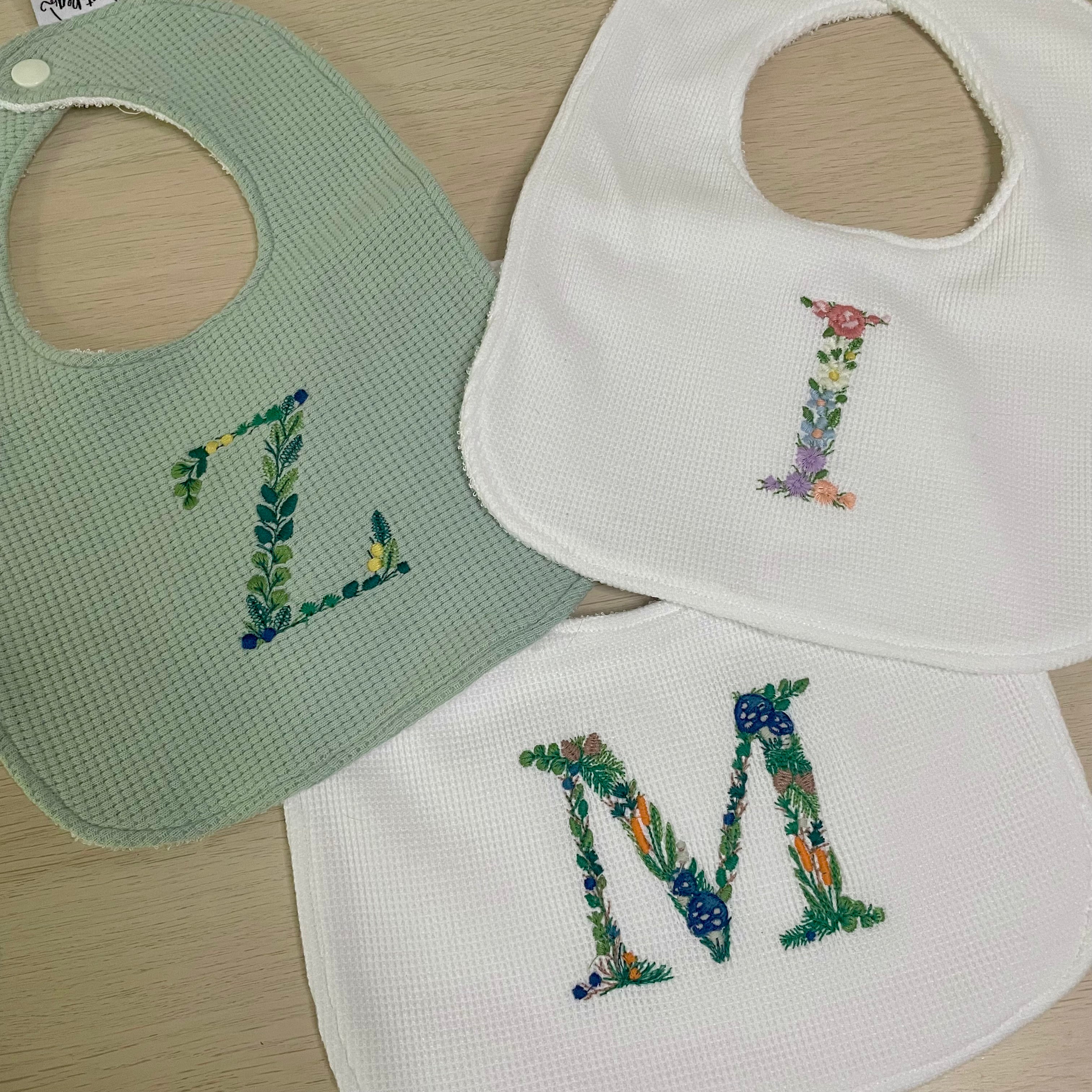 Bib - Initial – Sweet Pea Sewing